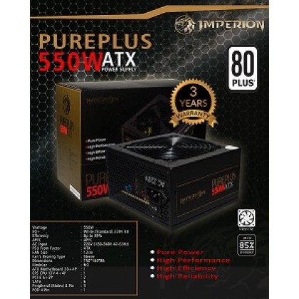 IMPERION PUREPLUS 550W ATX Power Supply Unit