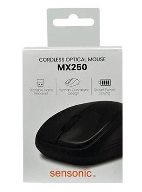 Sensonic Cordless Optical Mouse (Black)