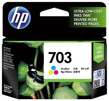 [EOL: REPLACED BY HP 60 TRI-COLOR] HP 703 Genuine Tri-Color Ink ...