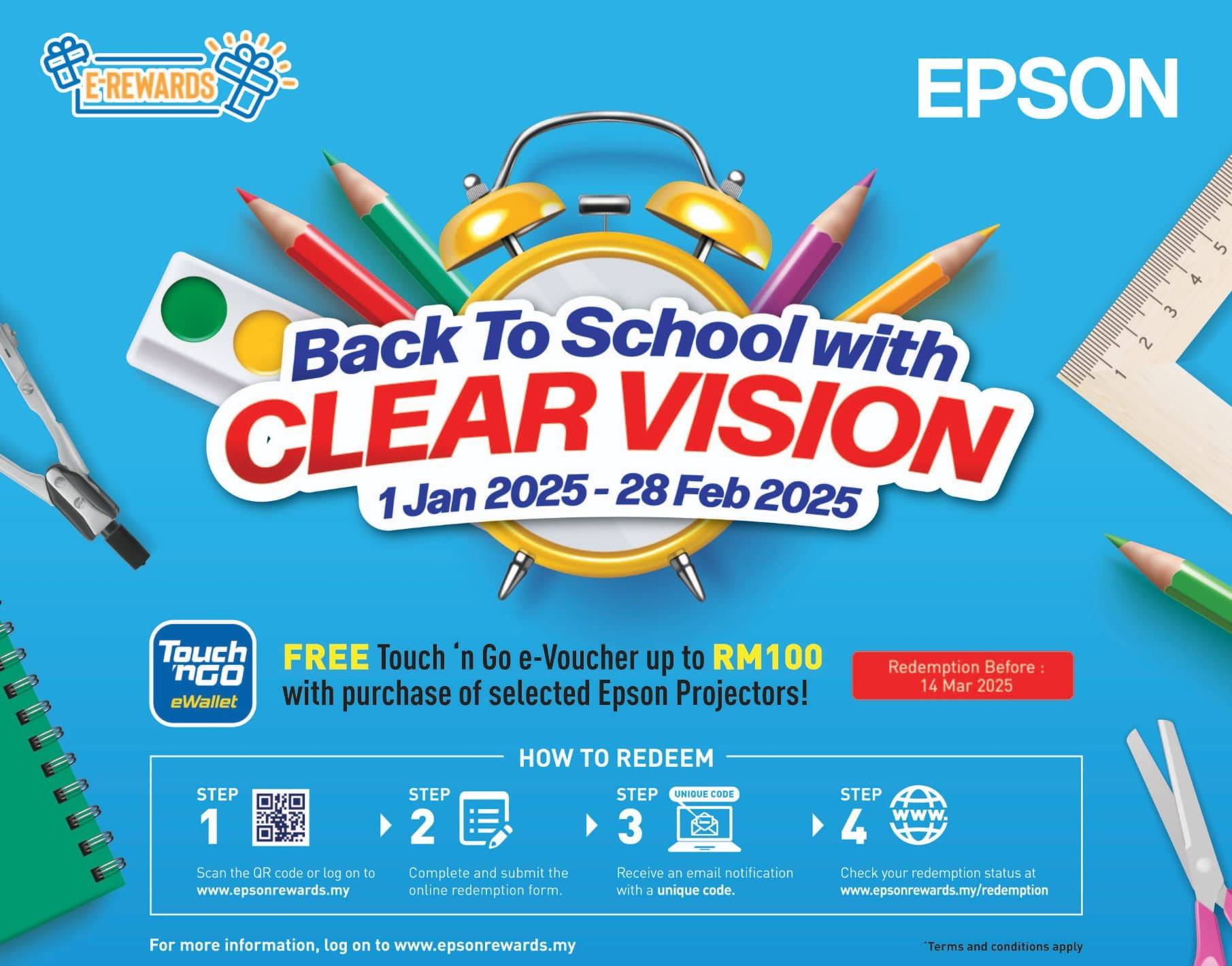 EPSON EB-X06 XGA LCD Projector (RM100 Touch 'n Go e-Voucher)