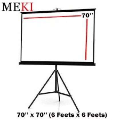 MEKI Tripod Screen 70" x 70" / 84" x 84" (6-feet / 7-feet)