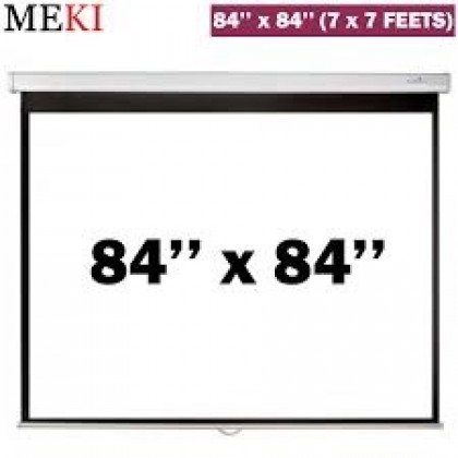 MEKI Manual Wall Mount Screen 84" x 84" (7-feet)
