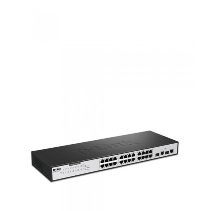 D-Link 24-Port Fast Ethernet Switch with 2 Gigabit Uplink