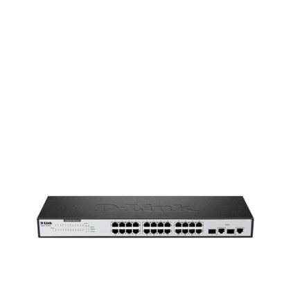 D-Link 24-Port Fast Ethernet Switch with 2 Gigabit Uplink