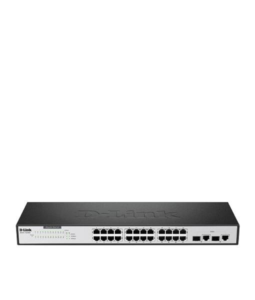 D-Link 24-Port Fast Ethernet Switch with 2 Gigabit Uplink