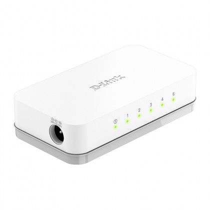 D-Link 5-ports UTP 10/100Mbps Unmanaged Switch, Auto-Sensing, Stand Alone