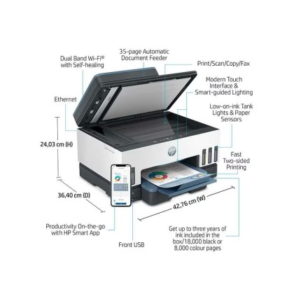 HP Smart Tank 790 Wireless All in One Printer A4 with Fax, Wireless