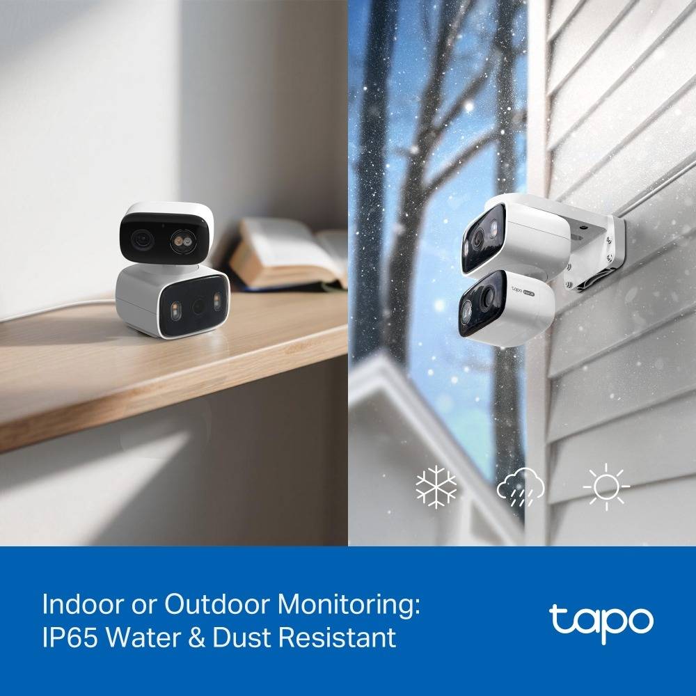 TP-LINK TAPO C246D Indoor/Outdoor Dual Lens Pan/Tilt Security Camera