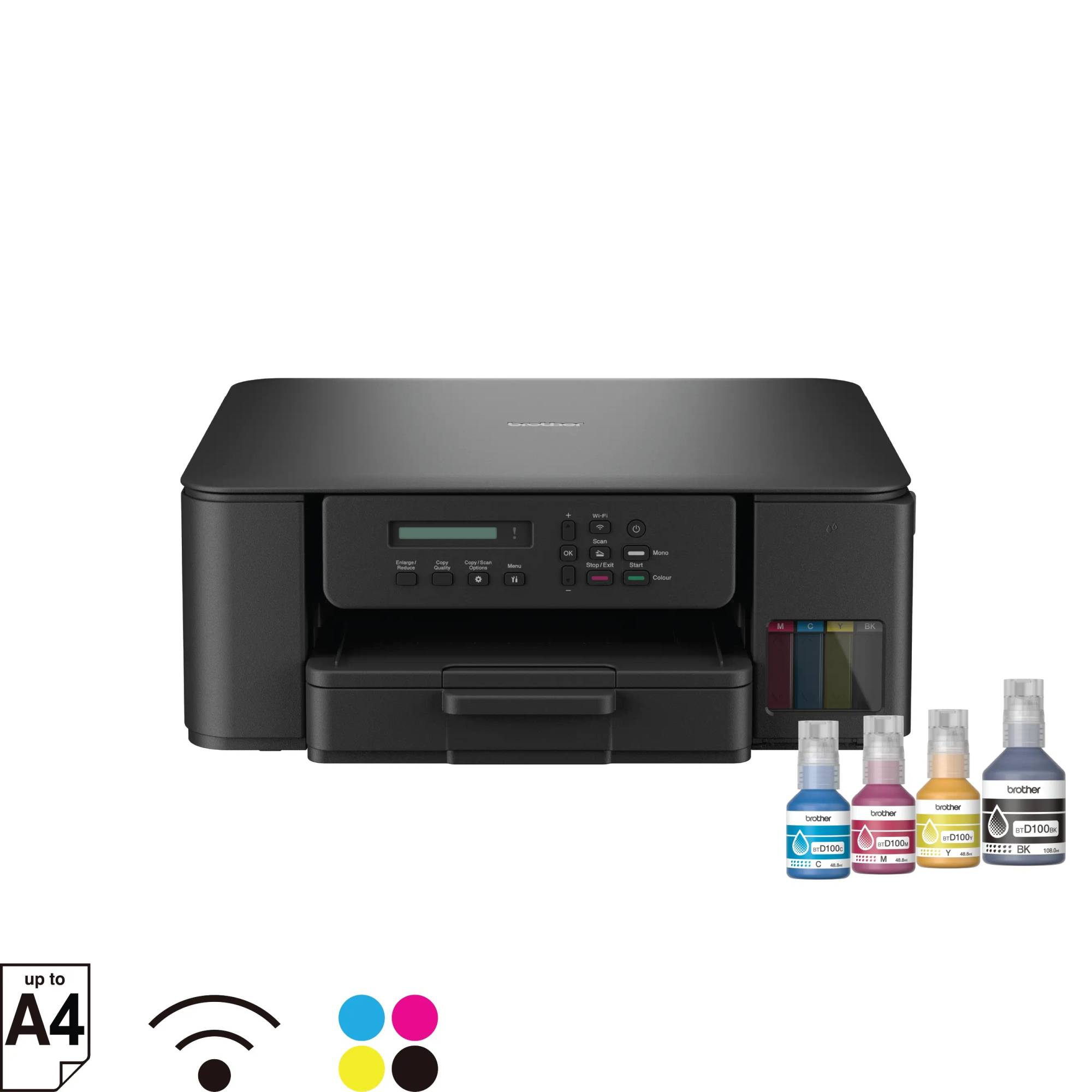BROTHER DCP-T530DW 3-in-1 Refill Ink Tank Printer (A4 Print, Scan, Copy ...