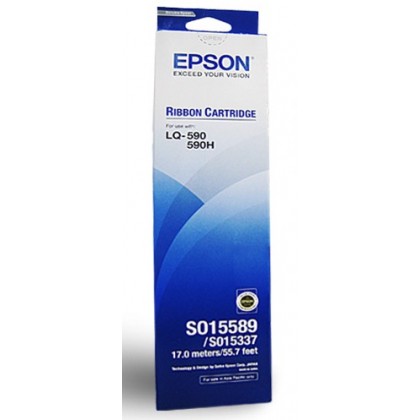 Epson LQ-590/590H /590II/590IIN Genuine Black Ribbon Cartridge (FREE ...