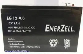 ENERZELL 12V 9AH SLA Rechargeable Battery