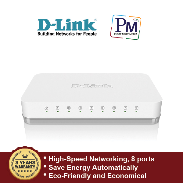 D-Link 8-Port Gigabit Easy Desktop Switch